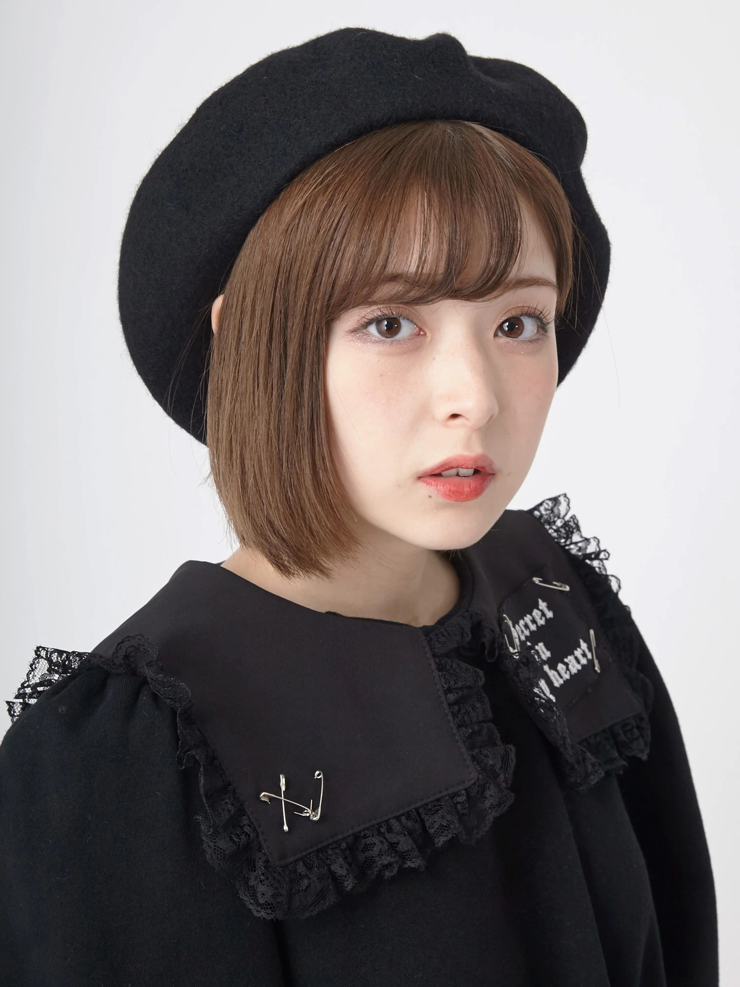 ハートベレー - Ank Rouge(アンクルージュ)のニット・ベレー ハートベレー - Ank Rouge(アンクルージュ)のニット・ベレー