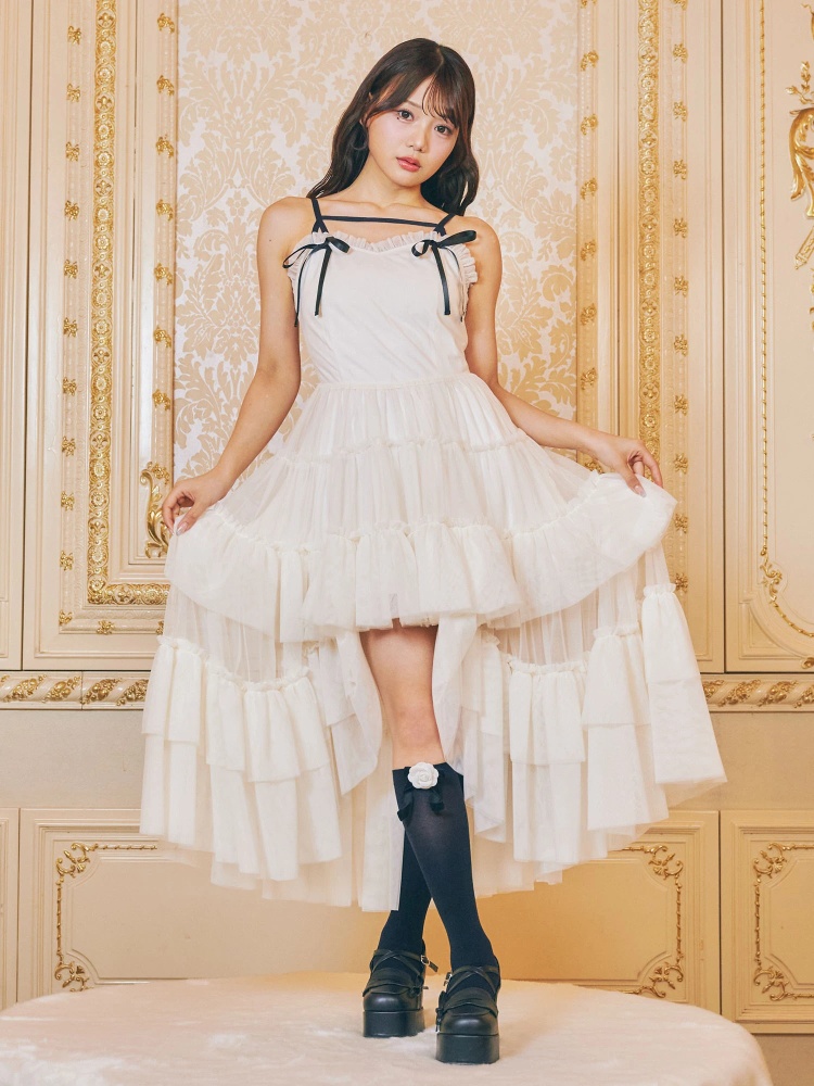 チュールティアードドーリーキャミOP - Me roir(ミーロワール)のワンピース｜ファッション通販 Ailand（アイランド）