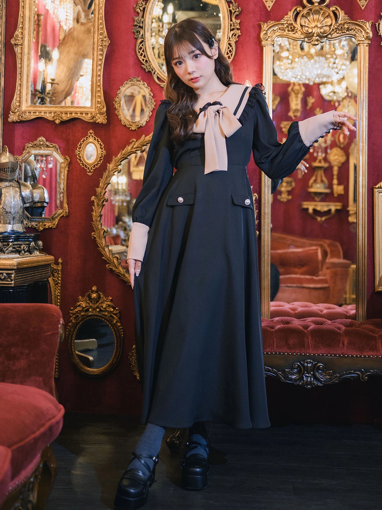 配色ワンピース - Me roir(ミーロワール)のワンピース｜ファッション通販 Ailand（アイランド）